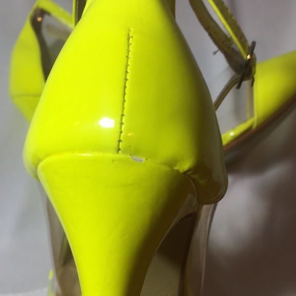 Liliana | Shoes | Yellow Pvc Heels | Poshmark